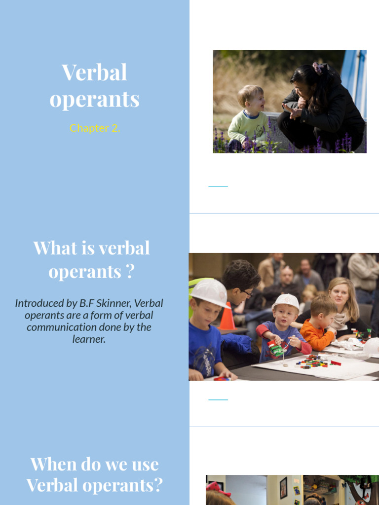 Verbal Operants | PDF