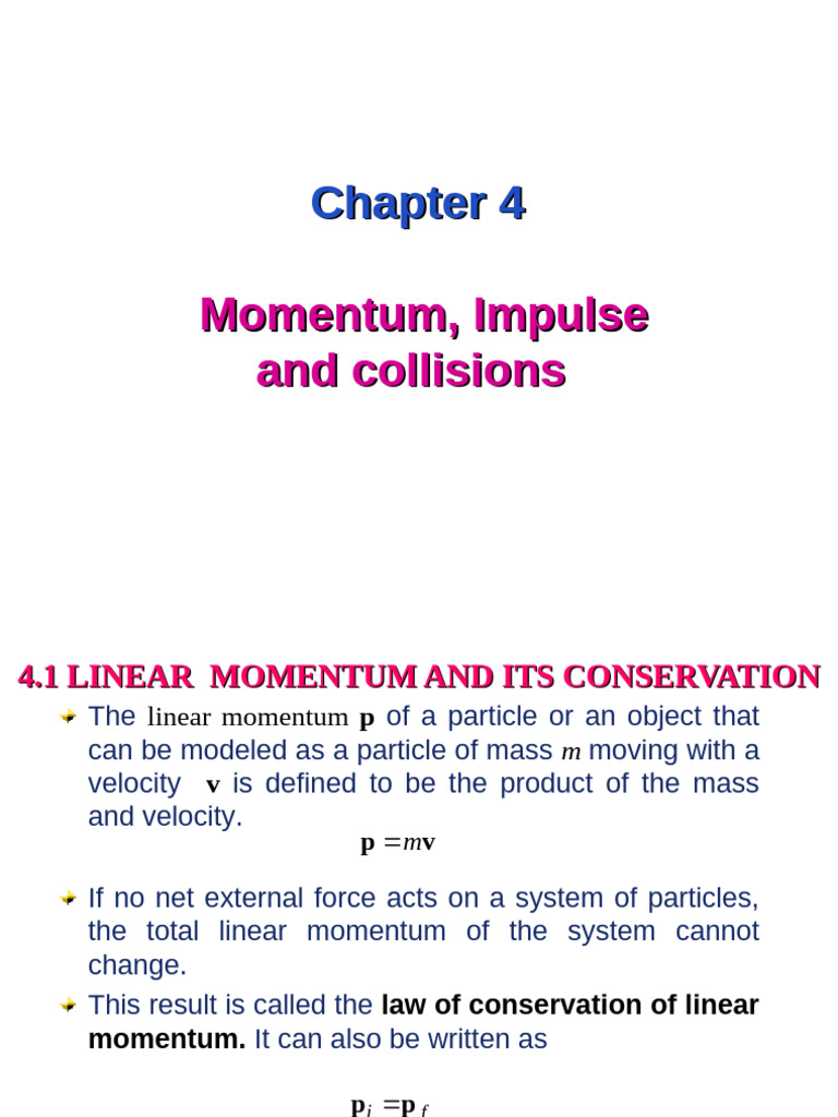 Momentum and Collisions | PDF | Momentum | Collision