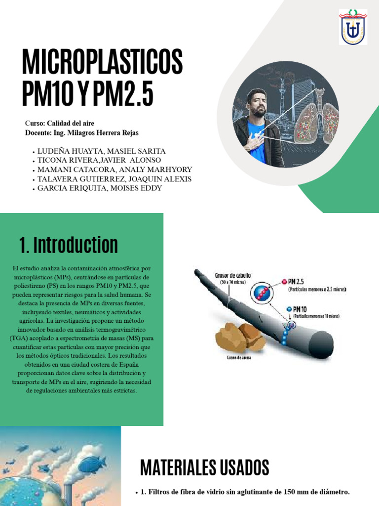 Microplasticos Pm10 y Pm2.5 | PDF | Partículas