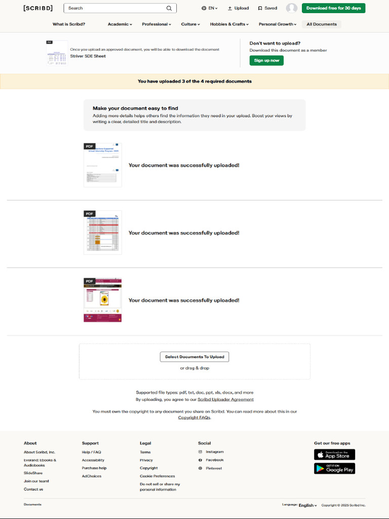 Upload A Document Scribd | PDF