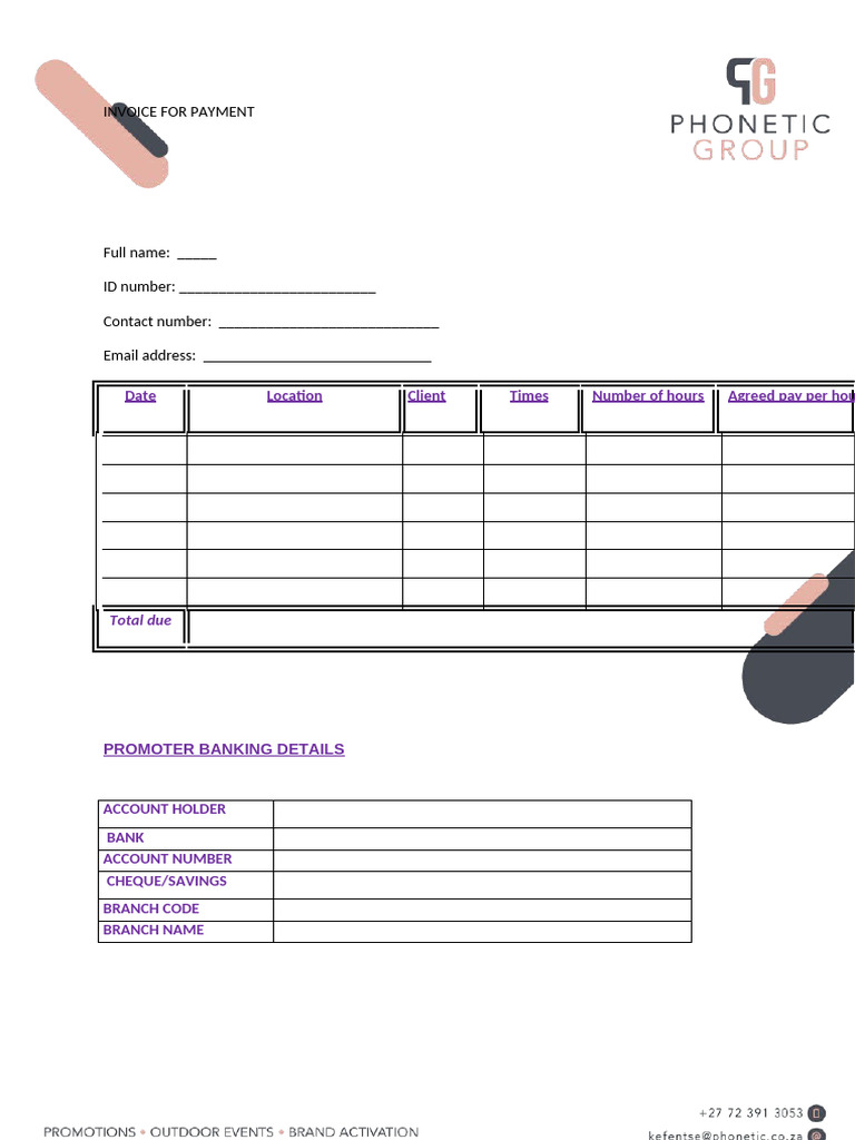 INVOICE 2024..Phonetic. | PDF