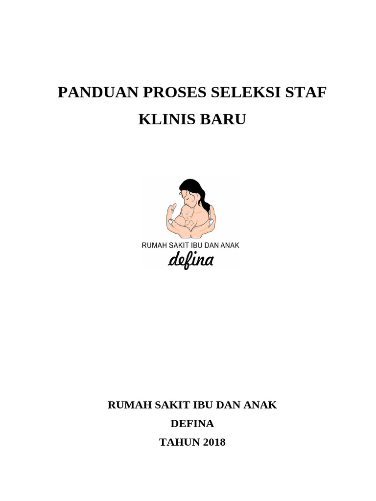 Panduan Seleksi Staf Klinis RSIA Defina | PDF