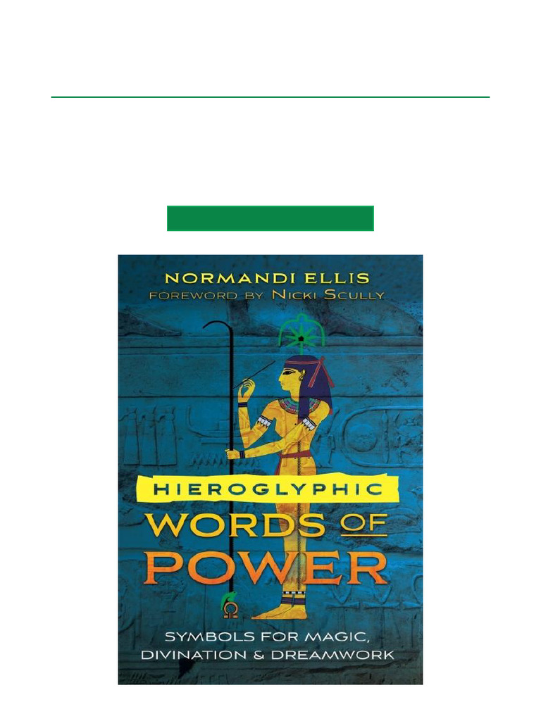 Most Loved Hieroglyphic Words of Power Symbols For Magic, Divination ...