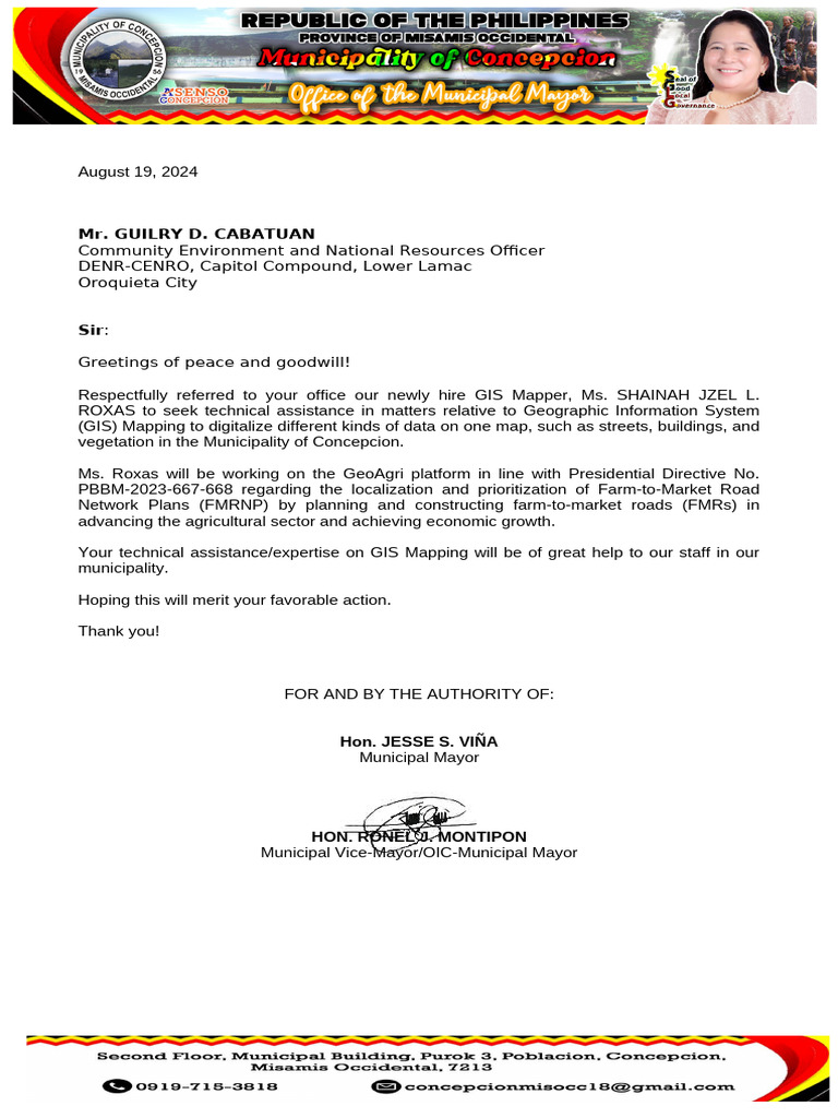 Concepcion DENR Request | PDF