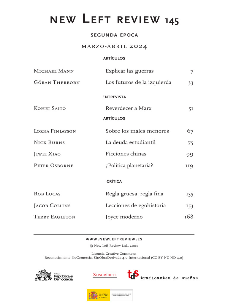 G Ran Therborn, El Futuro de La Izquierda, NLR 145 | PDF | Karl Marx ...