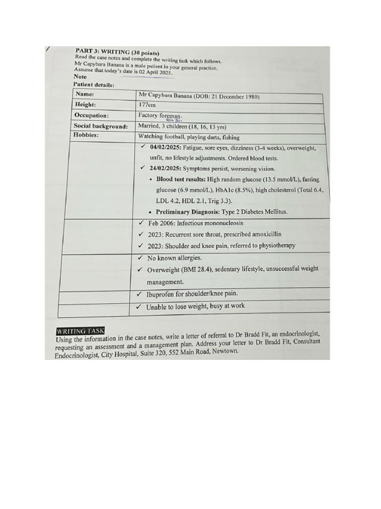 Referral for Type 2 Diabetes Management | PDF