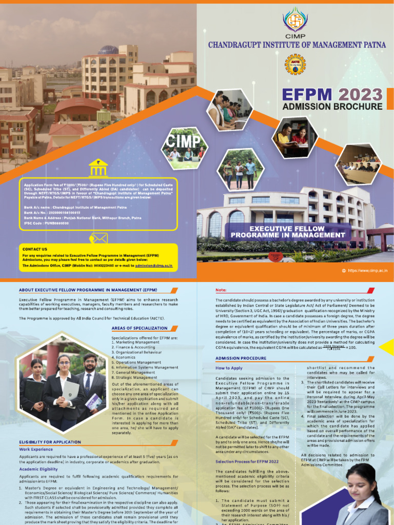 EFPM Brochure 2023-Min | PDF