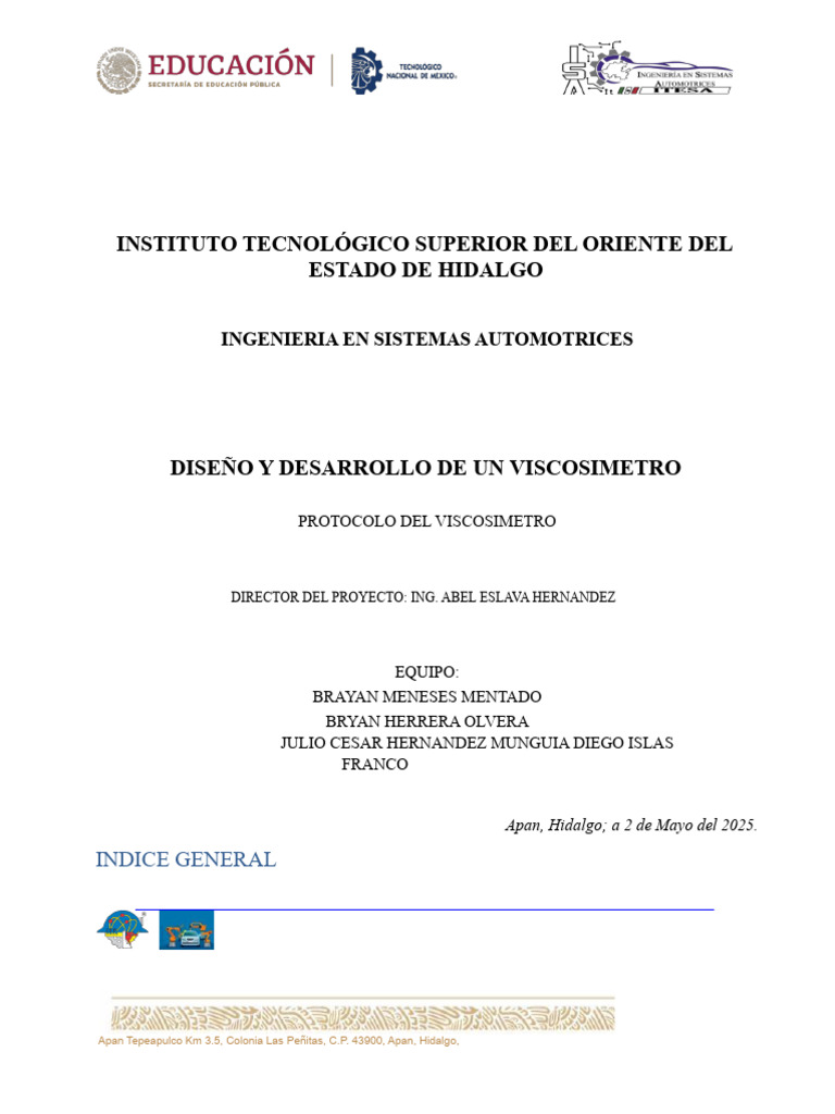 Formato Protocolo.doc t4 Intrumentacion | PDF | Diseño | Laboratorios