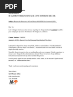 Replacement of Stale Cheque | PDF