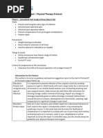 Total Knee Arthroplasty (Tka) Post-Op Clinical Practice Guideline | PDF ...