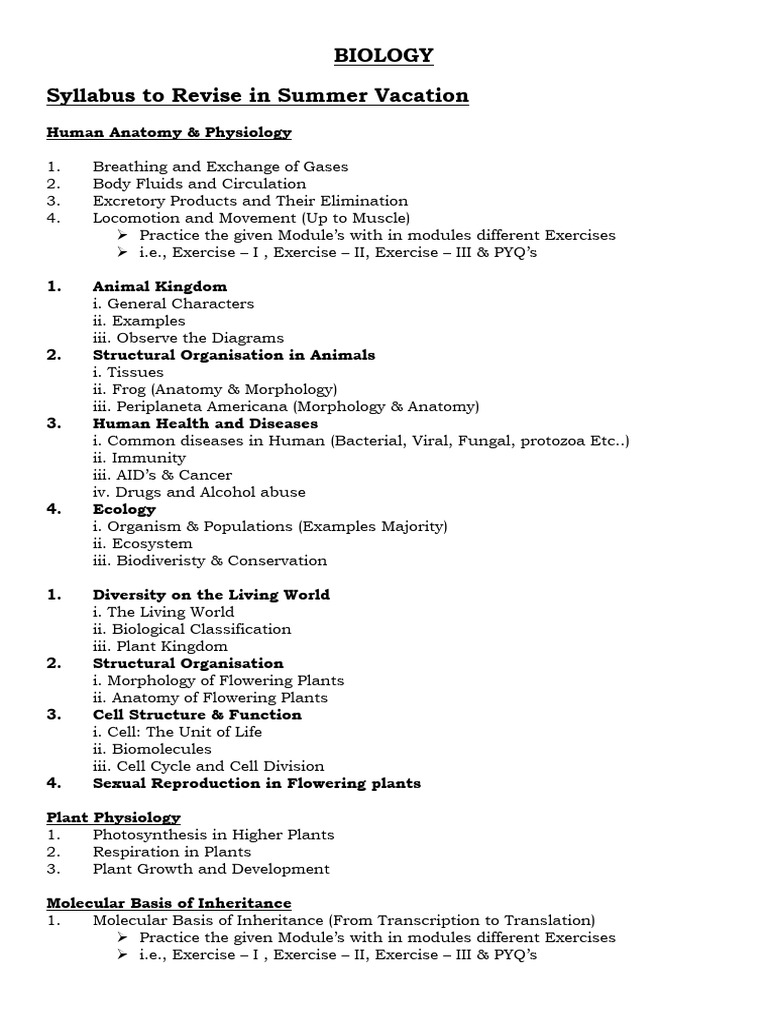 BIOLOGY | PDF