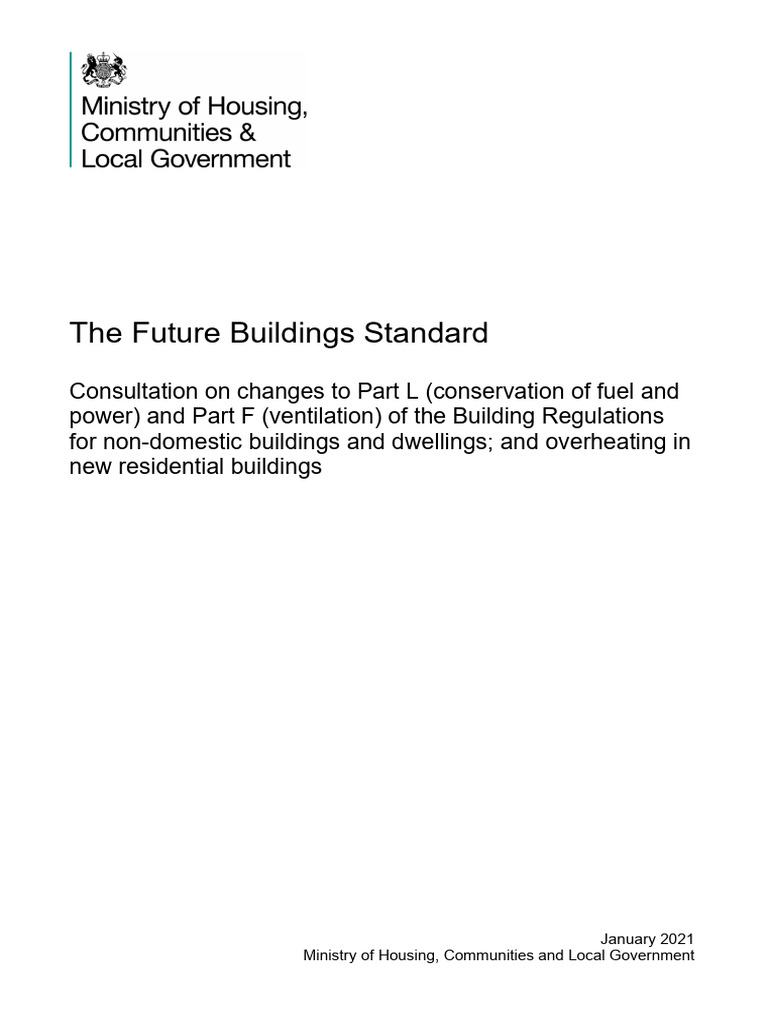 Future Buildings Standard Consultation Document | PDF | Climate Change ...