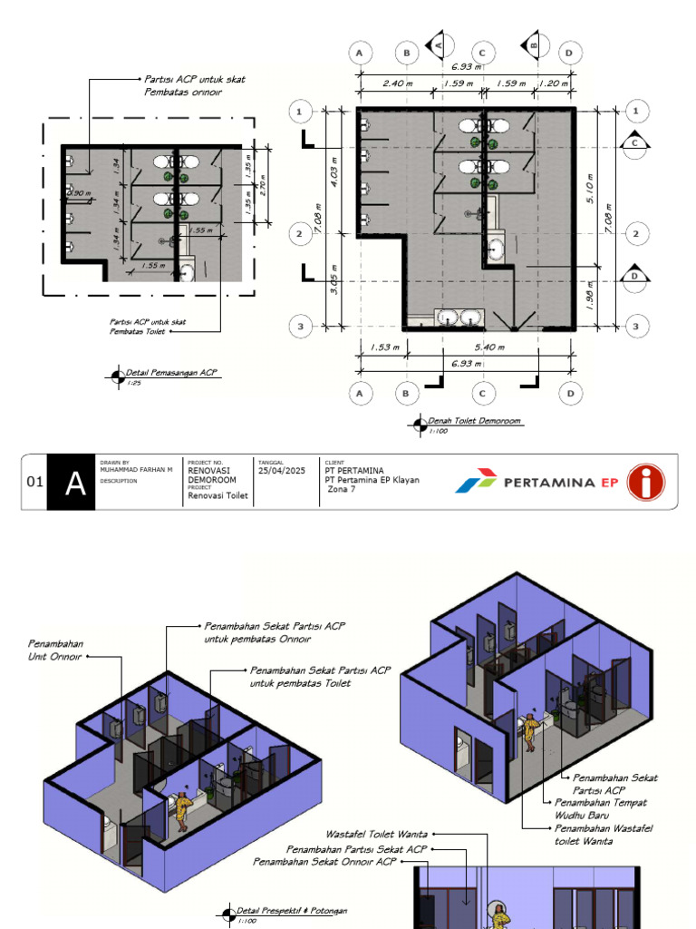 Layout Toilet Demoroom | PDF