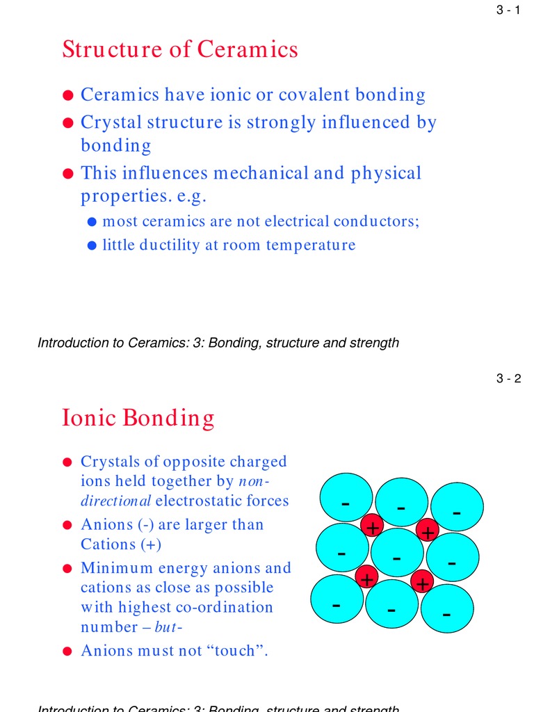 Structure of Ceramics | PDF | Ceramics | Silicate