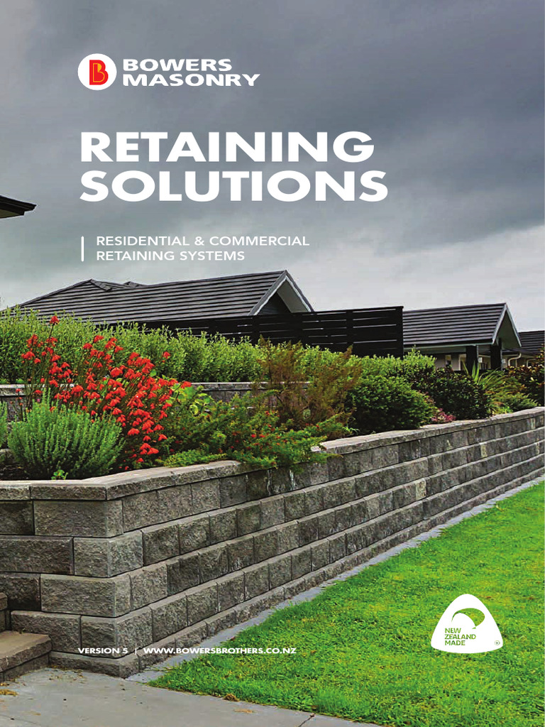 Bowers-Retaining-Brochure-V5-2024_compressed | PDF | Masonry | Concrete