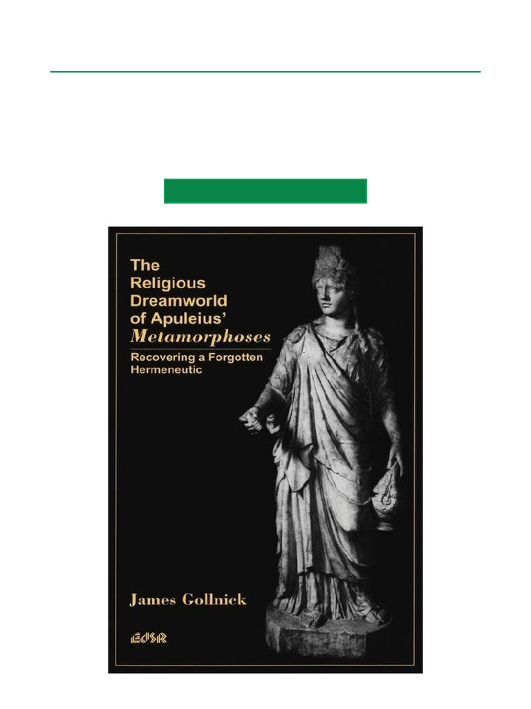 Top Ranking The Religious Dreamworld of Apuleius Metamorphoses ...