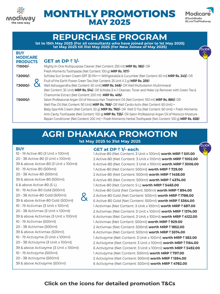Monthly Promotion May 2025 One Pager | PDF