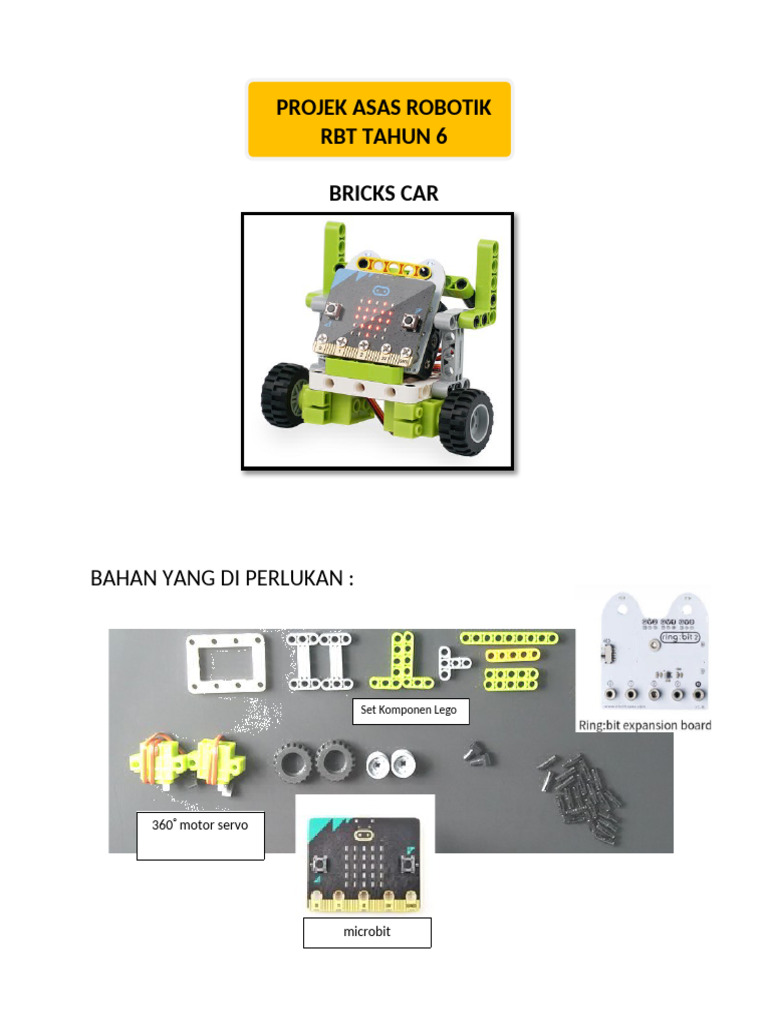 PROJEK ASAS ROBOTIK RBT thn 6 | PDF