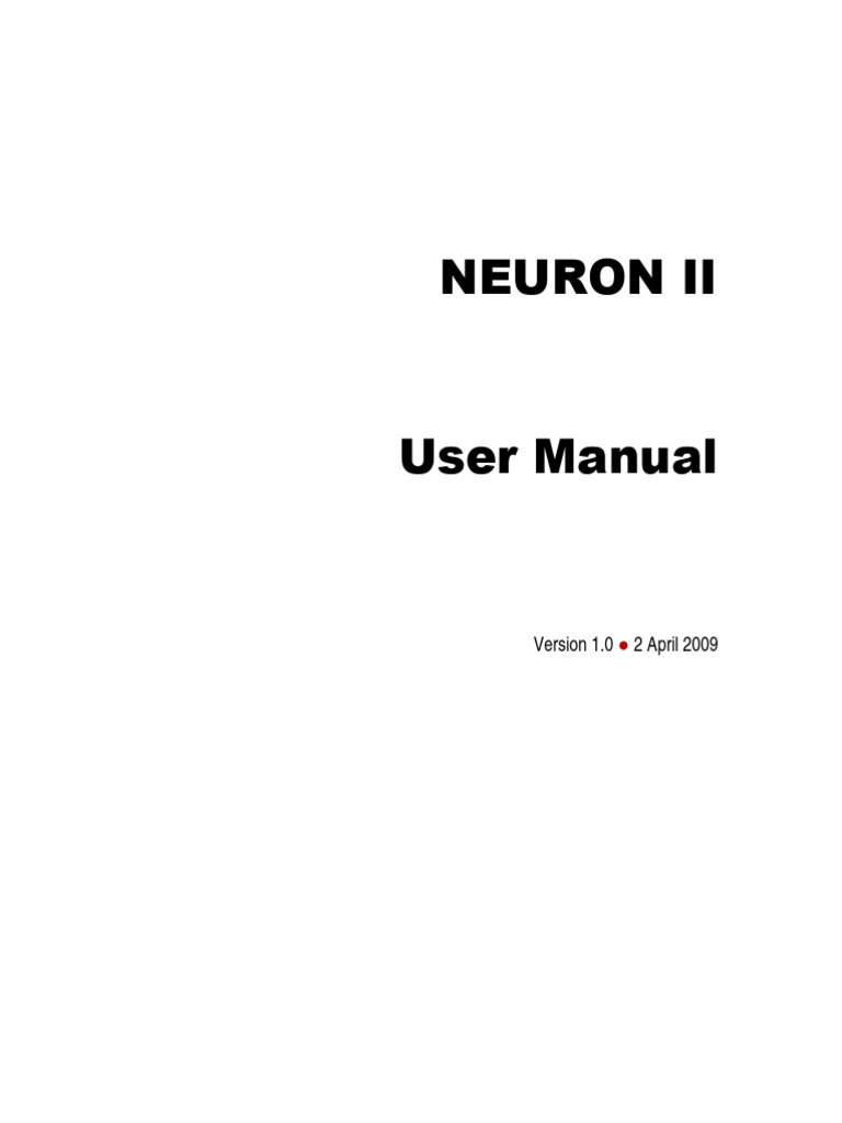 Neuron Ii Controller Manual | PDF | Relay | Power Supply