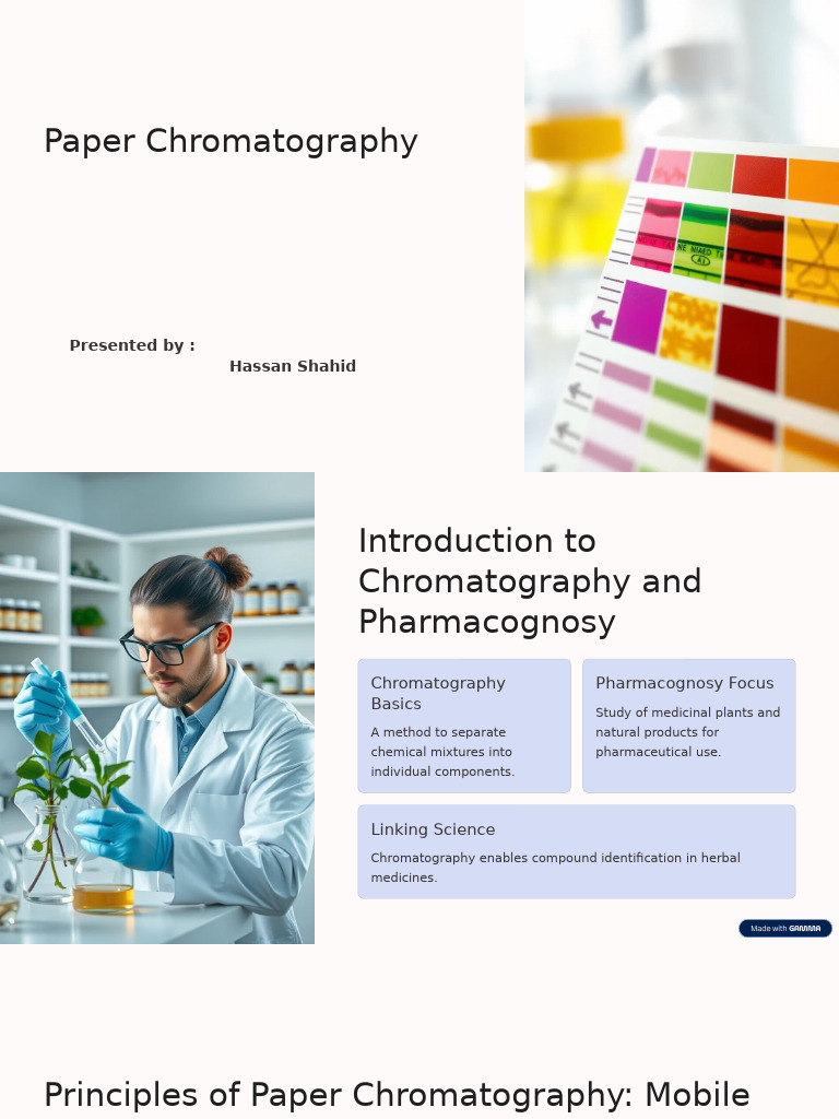Paper Chromatography A Pharmacognosy Perspective | PDF | Chromatography ...
