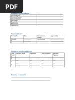 Document Control Form Template | PDF