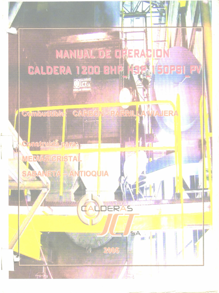 Manual Operacion Caldera JCT 1200 | PDF