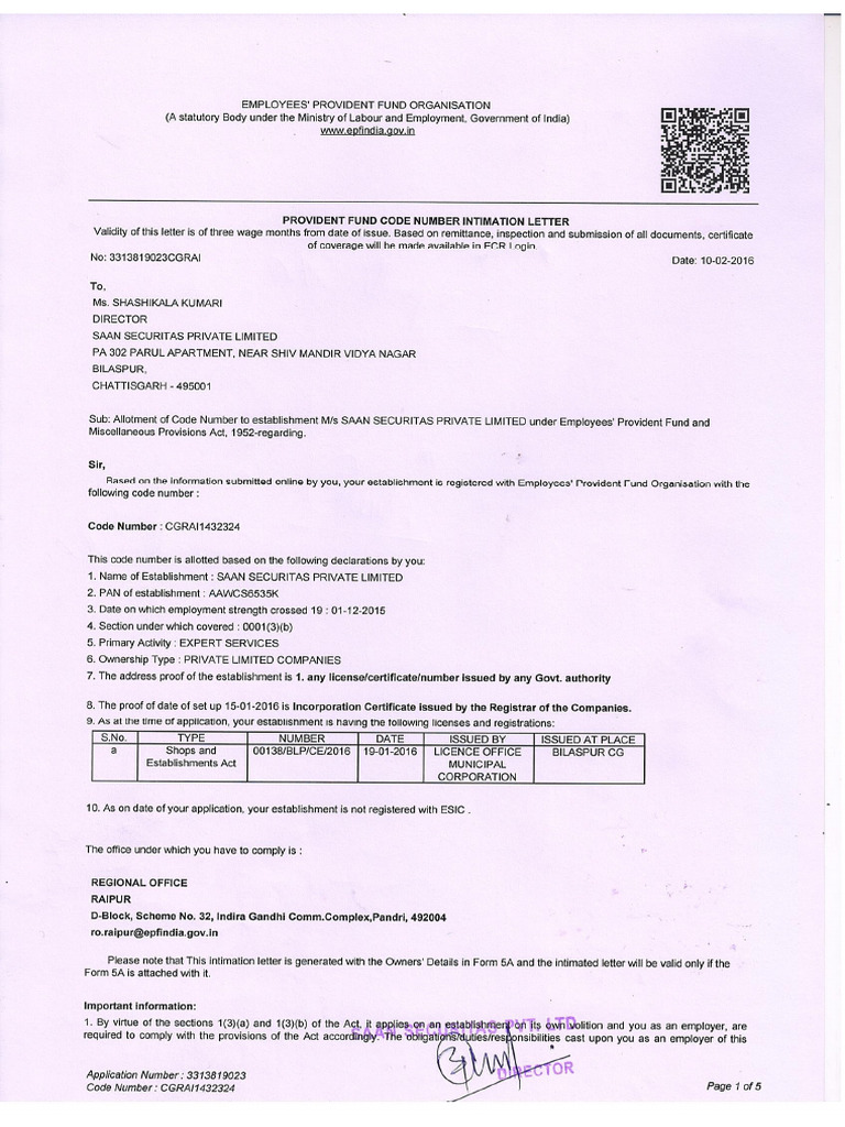4-ESIC n EPF Registration | PDF