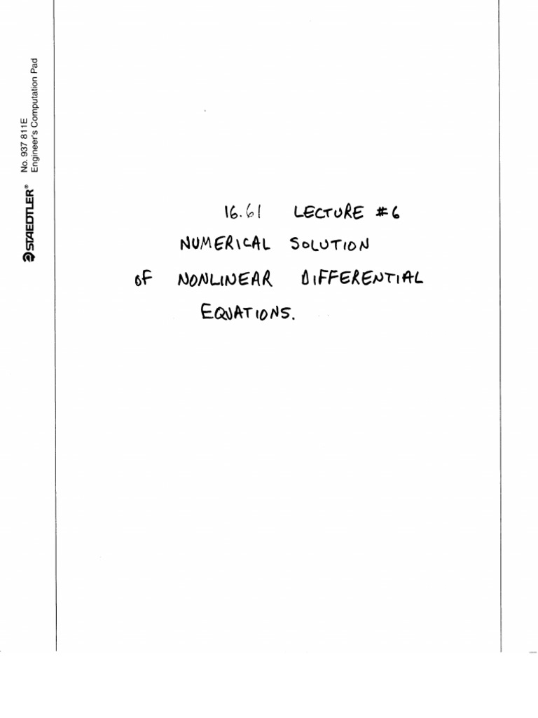 Numerical Solution | PDF
