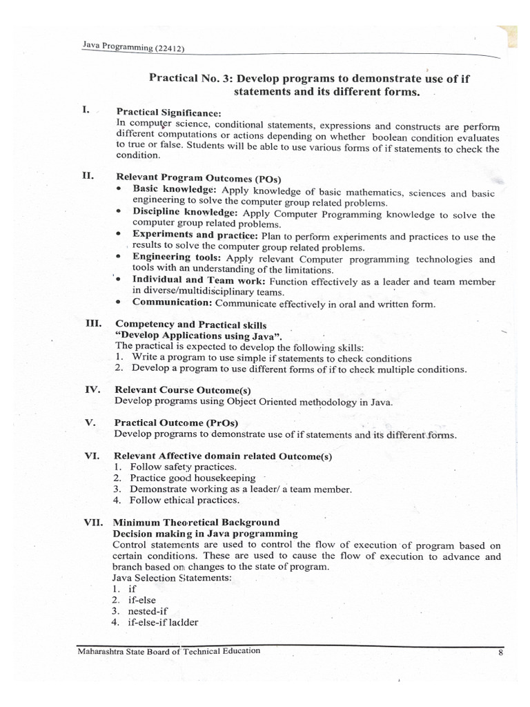 Java Manual Pra 3 | PDF