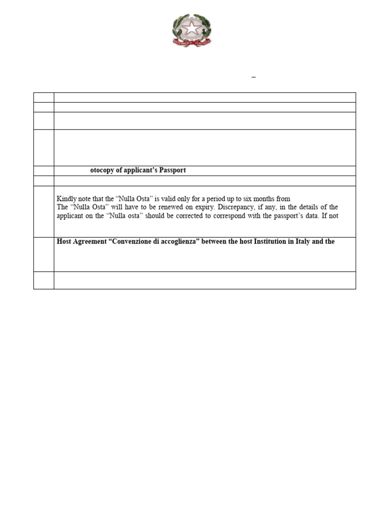 D Visa Research Checklist | PDF