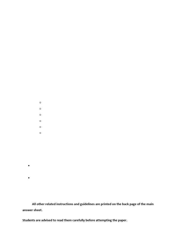 Instructions for Students | PDF