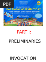 Programme - Barangay Assembly 2024 | PDF
