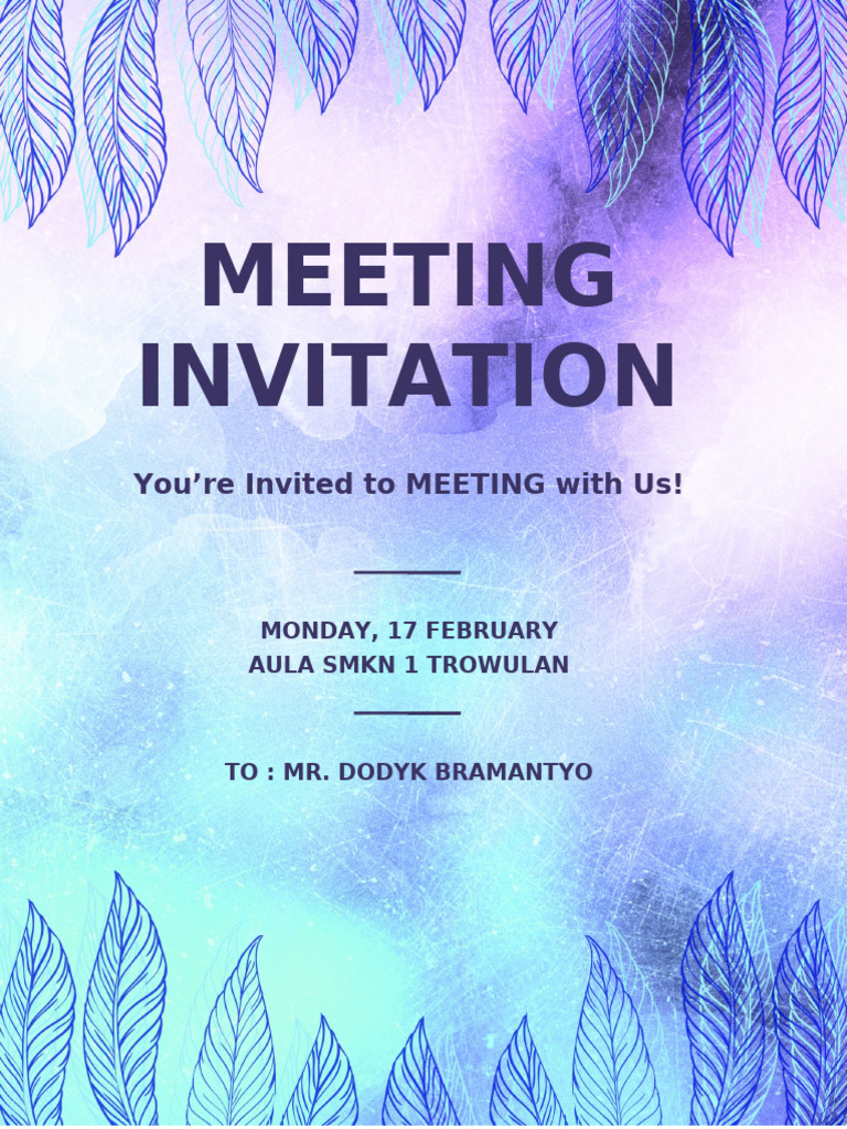 Meeting Invitation | PDF
