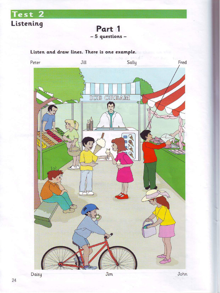 YLE Movers 4. Students Book Test 2 | PDF