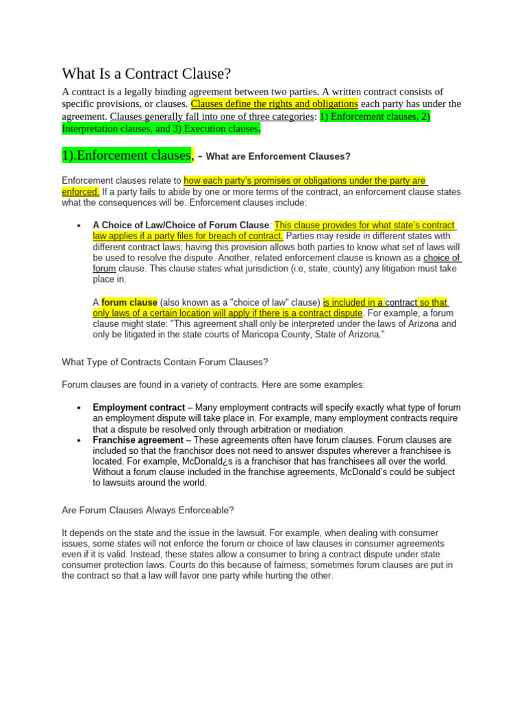 Agreement - Contract - Clauses | PDF | Franchising | Choice Of Law
