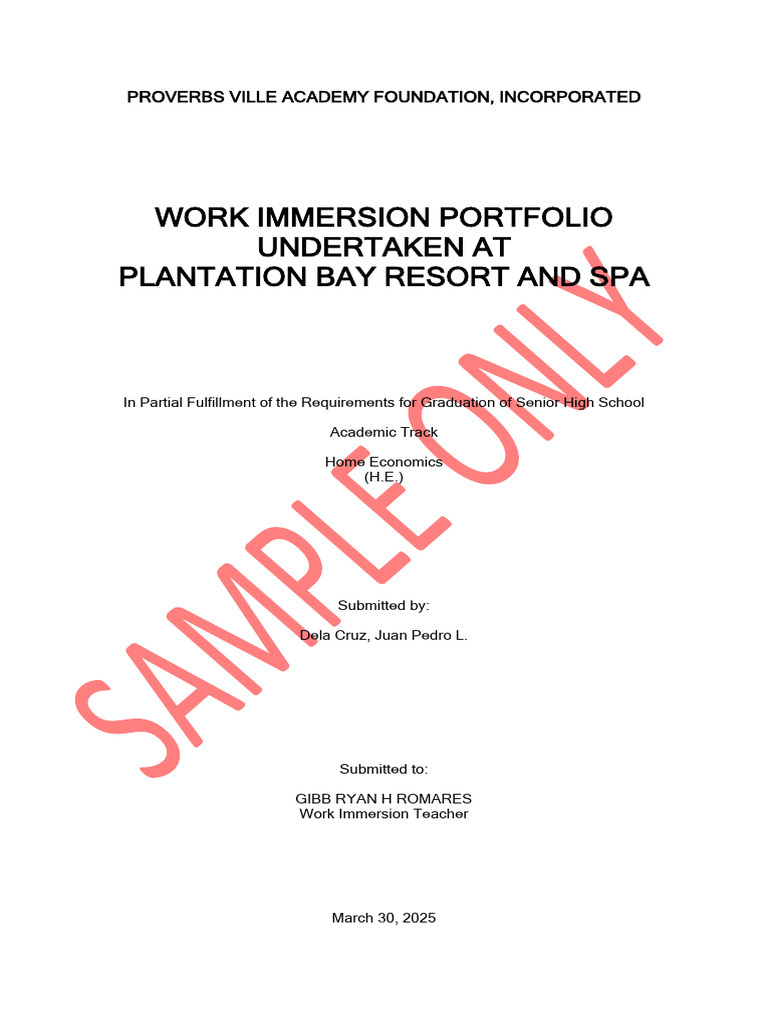 Portfolio Front Page - 0 | PDF