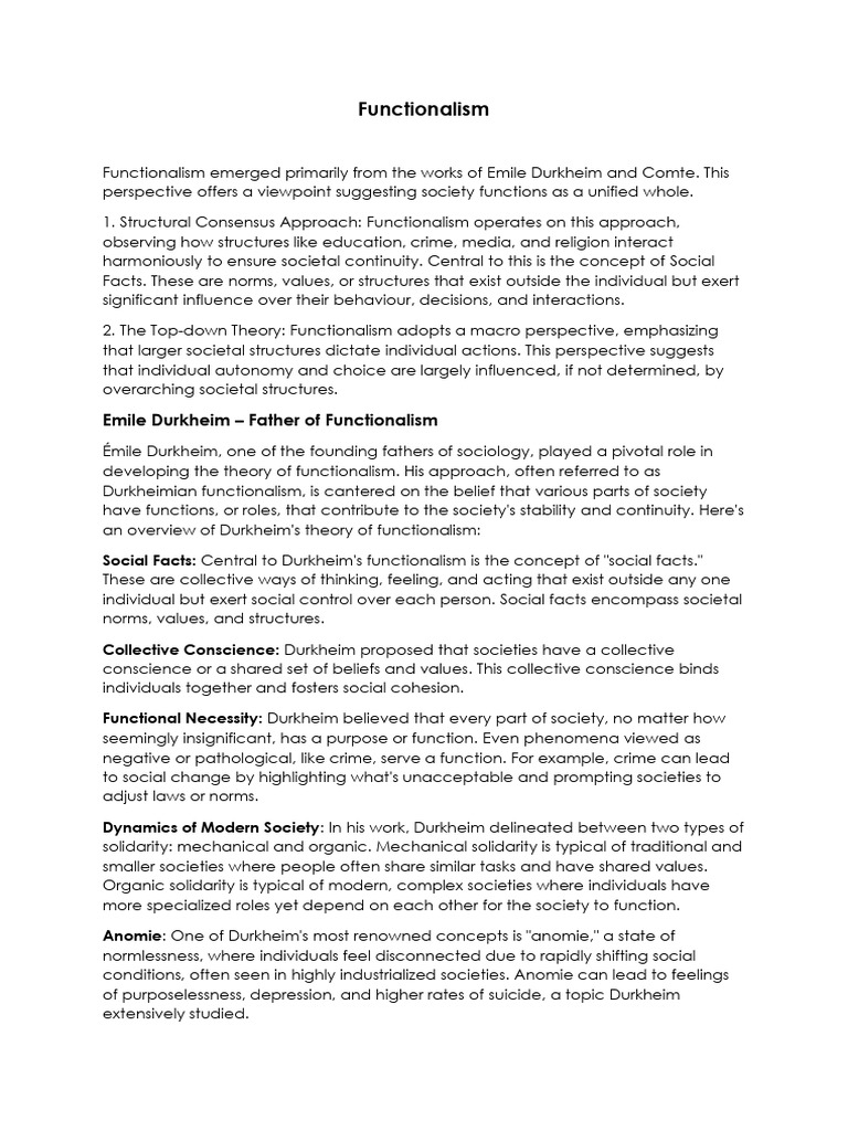 Sociology Revision Notes For Alevel Crime and Deviance | PDF | Émile ...