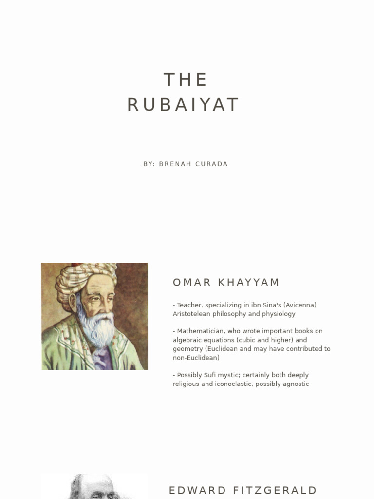 The Rubaiyat - 20250505 - 130159 - 0000 | PDF | Omar Khayyam