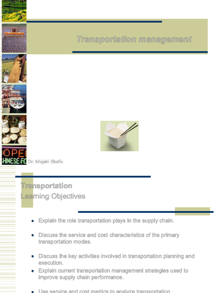 Transportation Management in Supply Chains | PDF | Transport | Cargo