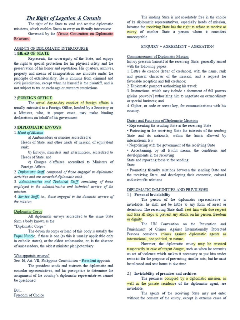 Pil 3 | PDF | Diplomatic Rank | Consul (Representative)