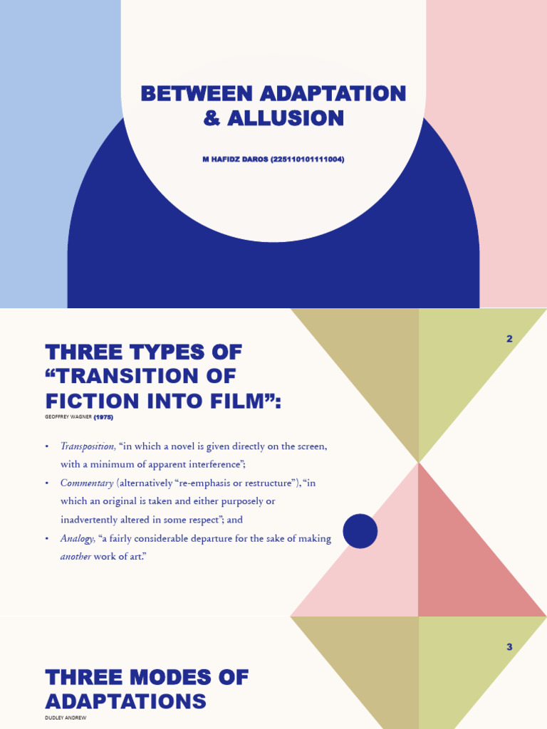 Between Adaptation & Allusion | PDF | Intertextuality | Pygmalion (Play)