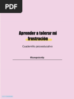 Ejercicios Tolerancia Frustración | PDF | Las emociones | Sicología
