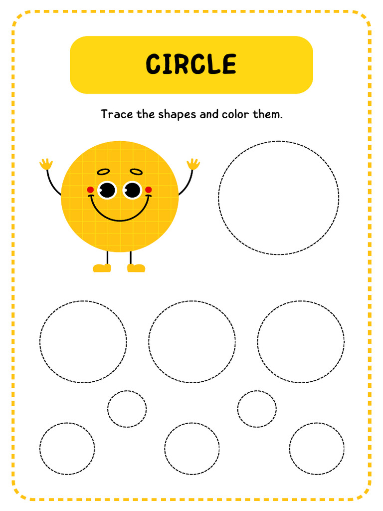 Colorful Fun Trace Geometric Shapes Math Worksheet - 20250521 - 090116 ...