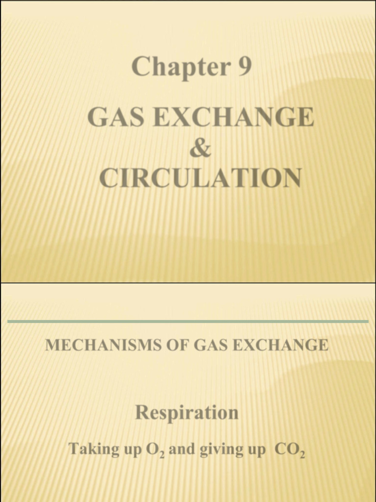 9 - Chapter 9 - GAS Exchange and Circulation | PDF | Circulatory System ...