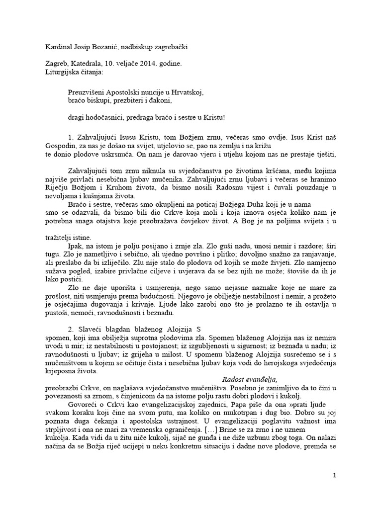 Stepinčevo 2014. Mediji | PDF