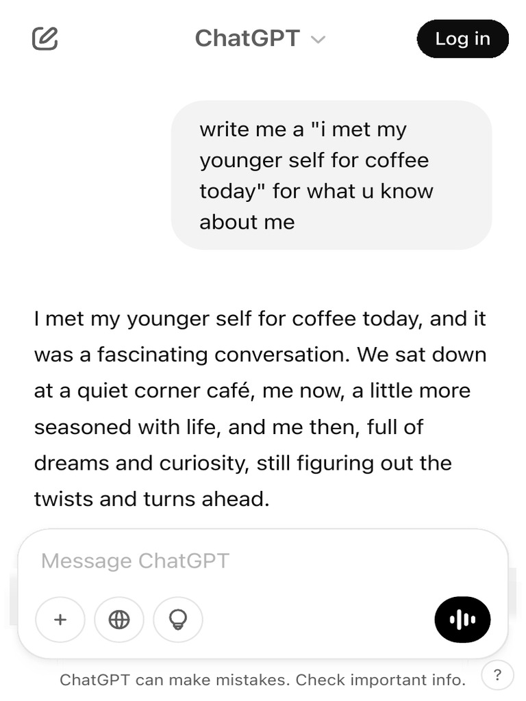 Meeting My Younger Self | PDF