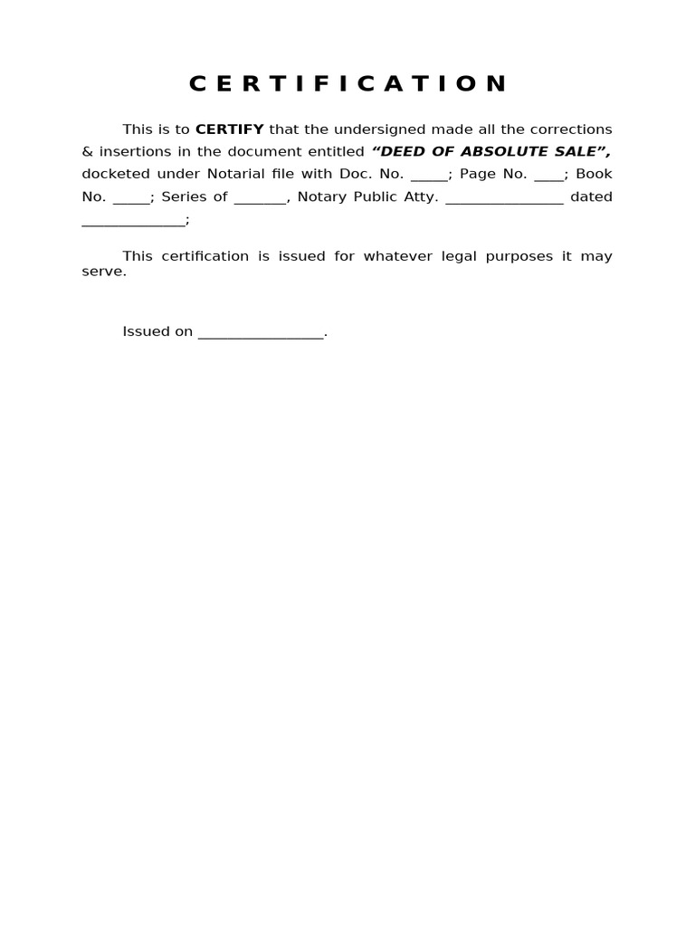 Certification: Certify | PDF