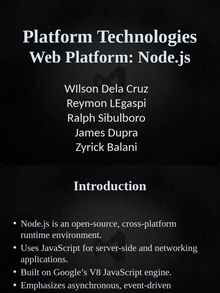 Platform Technologies PPT Wilsonsss | PDF | Computing | Computer ...