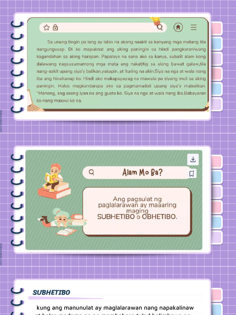 Lesson 2 Deskriptibo | PDF