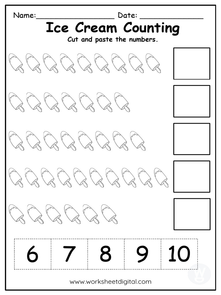Ice Cream Counting 2 Smwpu7 | PDF